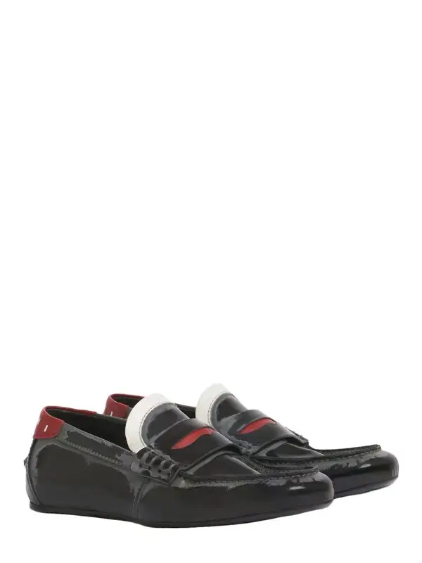 Marni Penny-strap Leather Loafers - Black