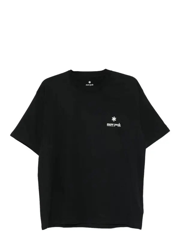 SNOW PEAK Logo-print T-shirt - Black