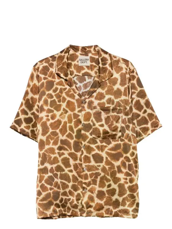GALLERY DEPT. Parker Giraffe-print Shirt - Brown