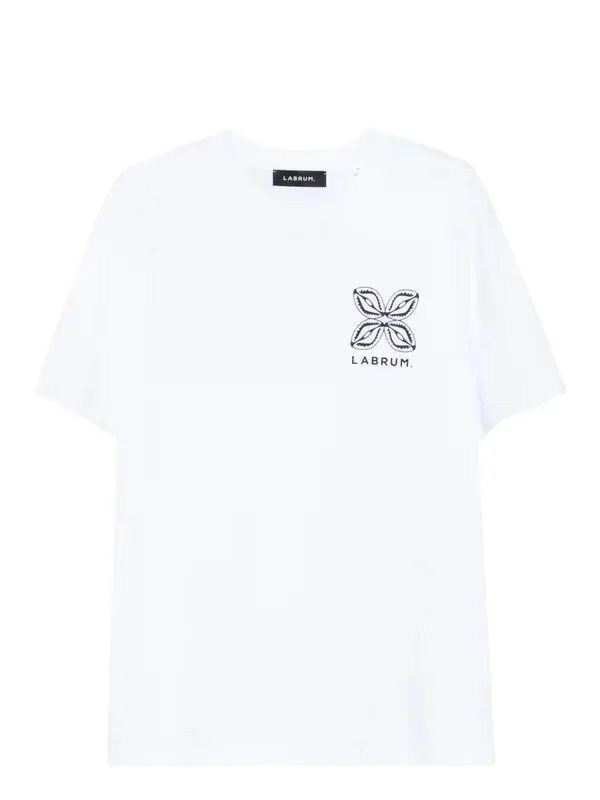 LABRUM Cowrie Shell Shell-print T-shirt - White