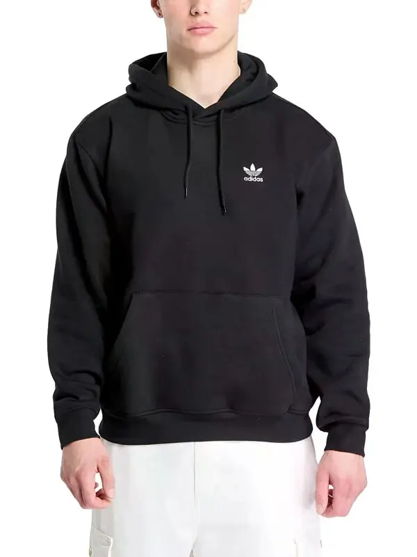 Adidas Logo-embroidered Hoodie - Black