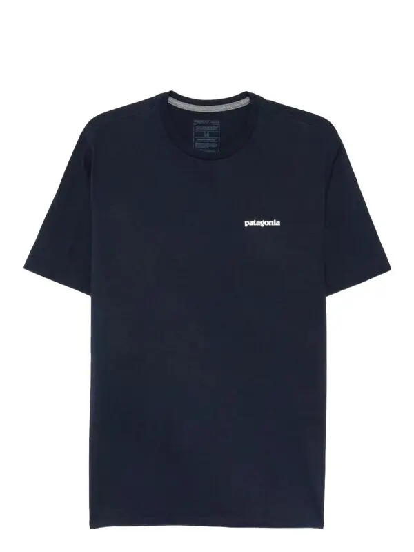 Patagonia Logo-print Organic-cotton T-shirt - Blue