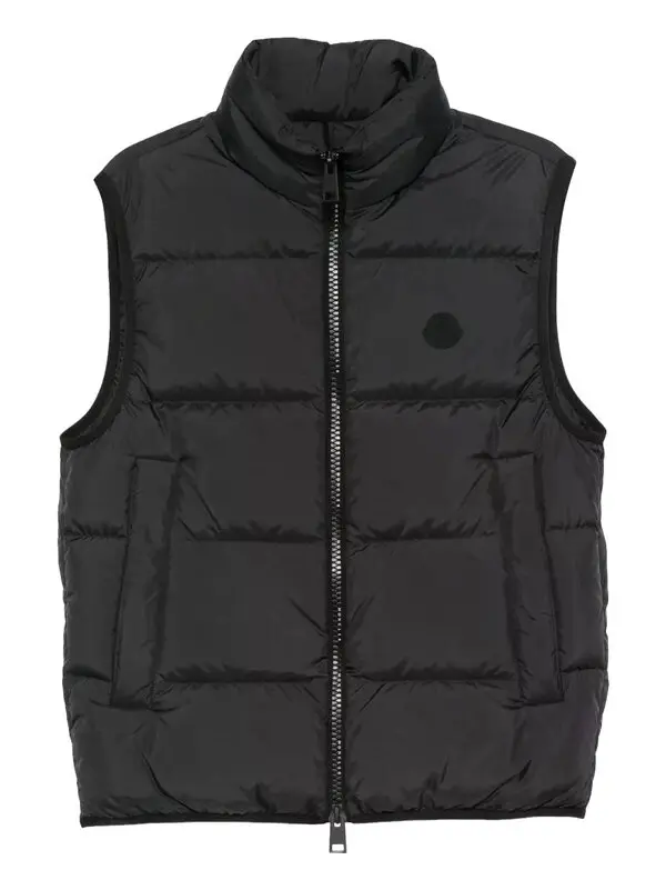 Moncler Quilted Zip-front Vest - Black