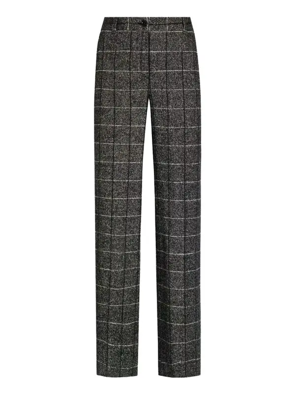 Dolce & Gabbana Check-pattern Trousers - Black
