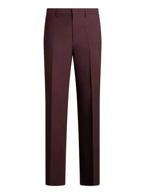 Etro Wool Tailored Trousers - Red