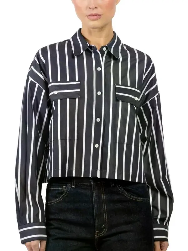 ARLO MOTT Striped Shirt - Blue