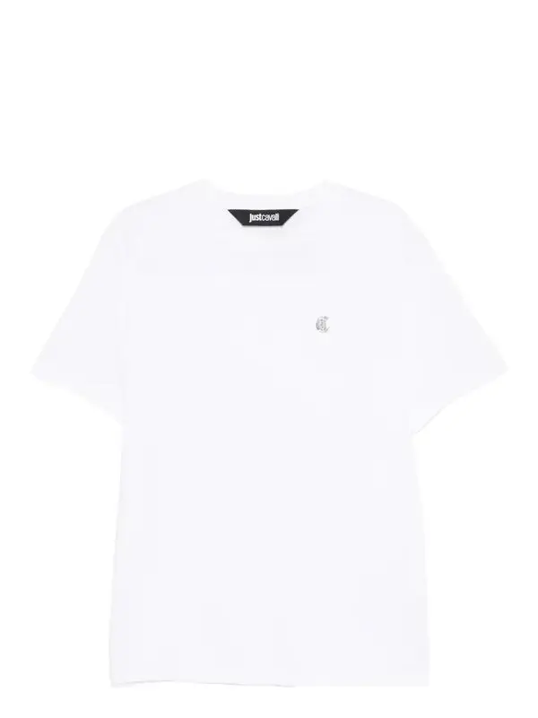 Just Cavalli Logo-detail Cotton T-shirt - White