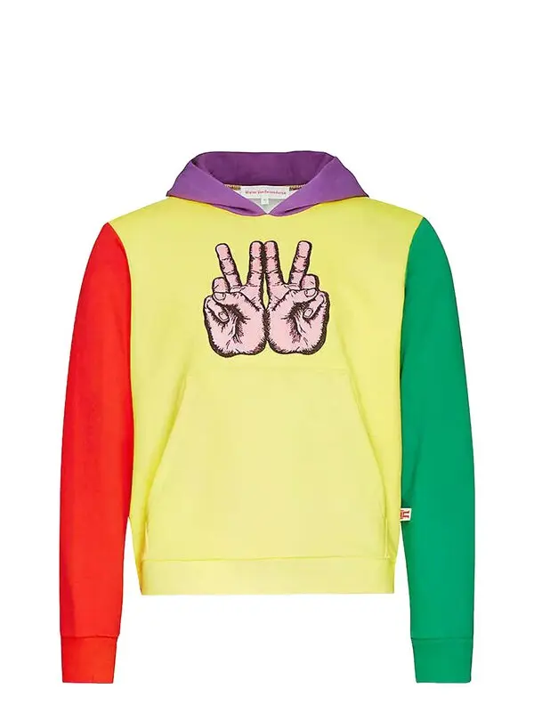 WALTER VAN BEIRENDONCK W-peace Hoodie - Yellow