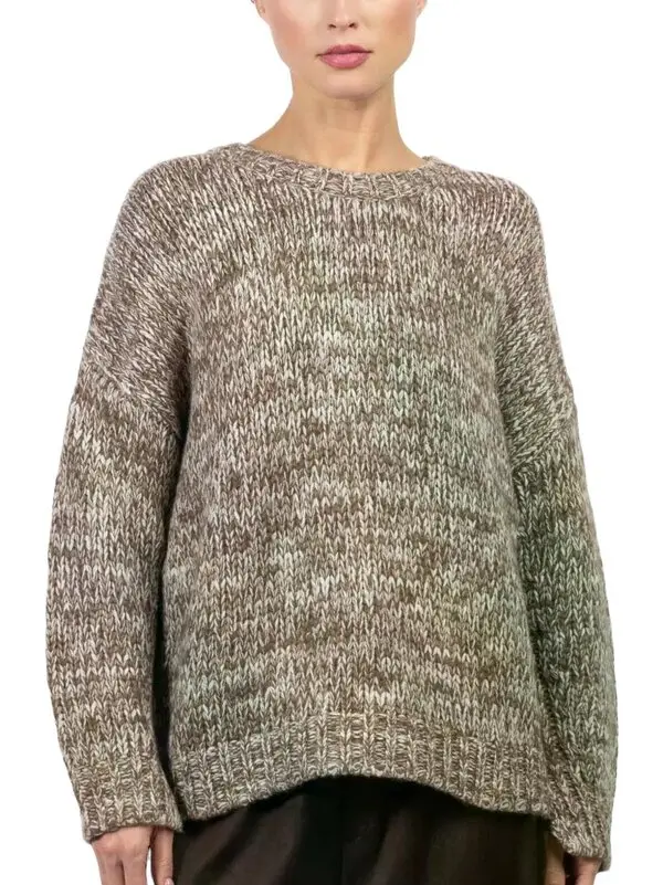 Sablyn Cypress Marl-knit Sweater - Brown