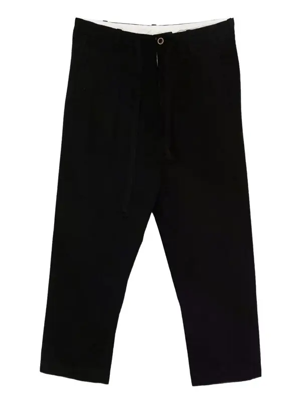 UMA WANG Drawstring Trousers - Black