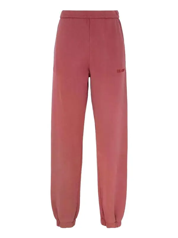 Attico Logo-embroidered Track Pants - Red