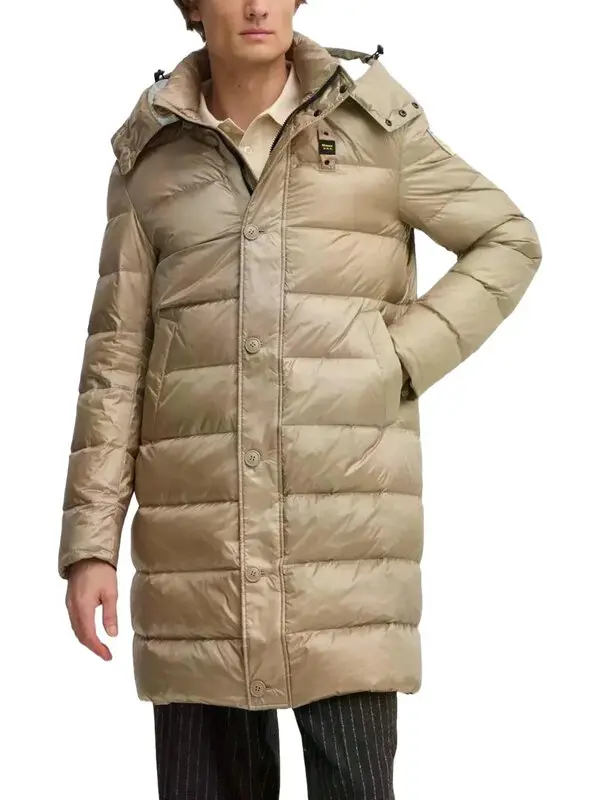 BLAUER. Hooded Padded Jacket - Neutrals