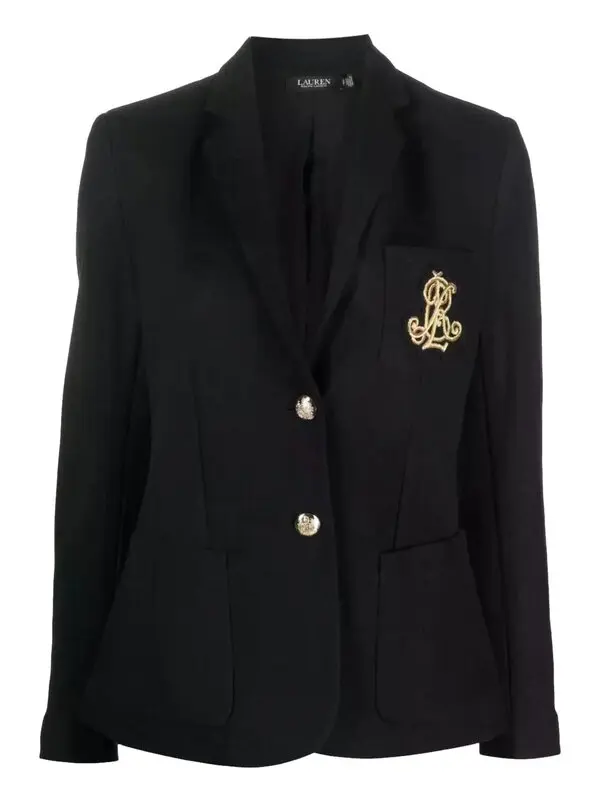 Ralph Lauren Single-breasted Lined Blazer - Black