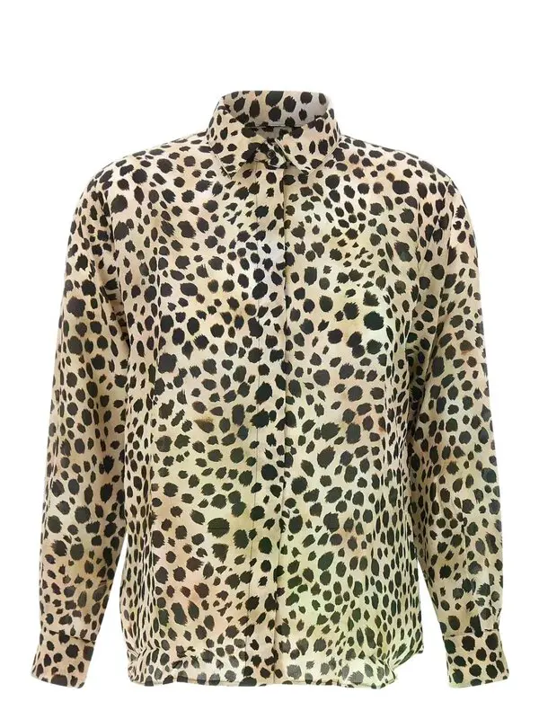 Marella Animal-print Long Sleeve Shirt - Neutrals