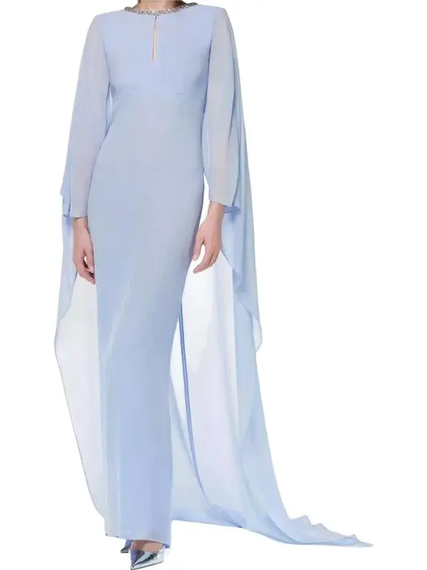 Roland Mouret Chiffon Gown - Blue