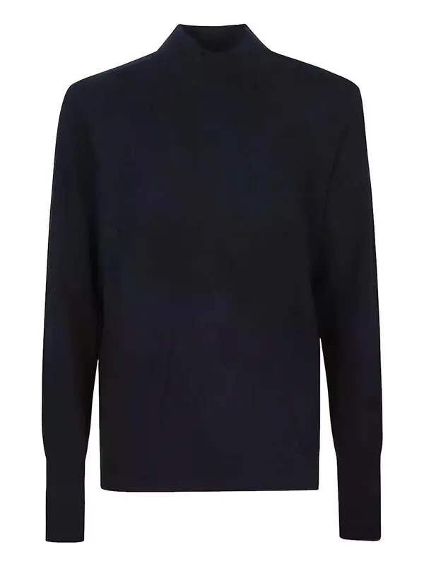 BALLANTYNE High-neck Cashmere Sweater - Blue