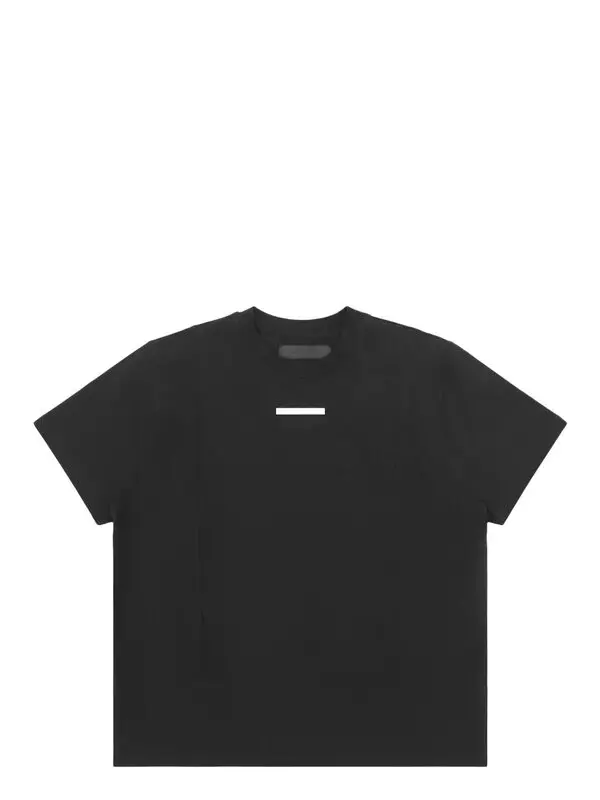 HELIOT EMIL Metallic-plaque Cotton T-shirt - Black
