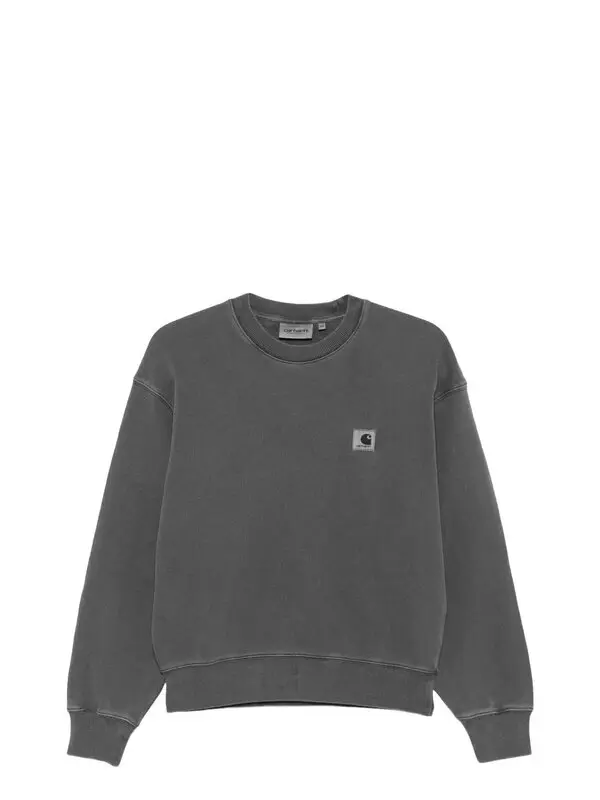 Carhartt Work In Progress Square-logo Cotton Sweatshirt - Grey