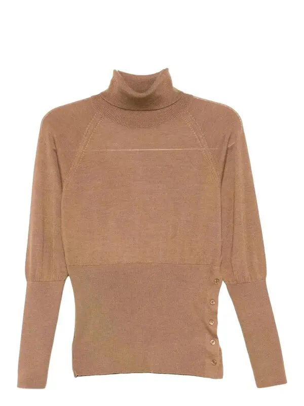 Simone Rocha Fitted High-neck Top - Brown