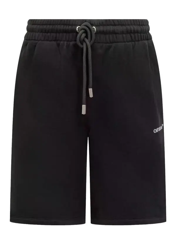 Off-White Scribble-print Track Shorts - Black