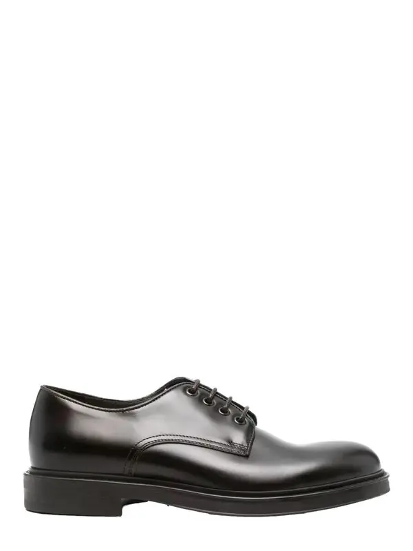 GREEN GEORGE Leather Derby Shoes - Brown