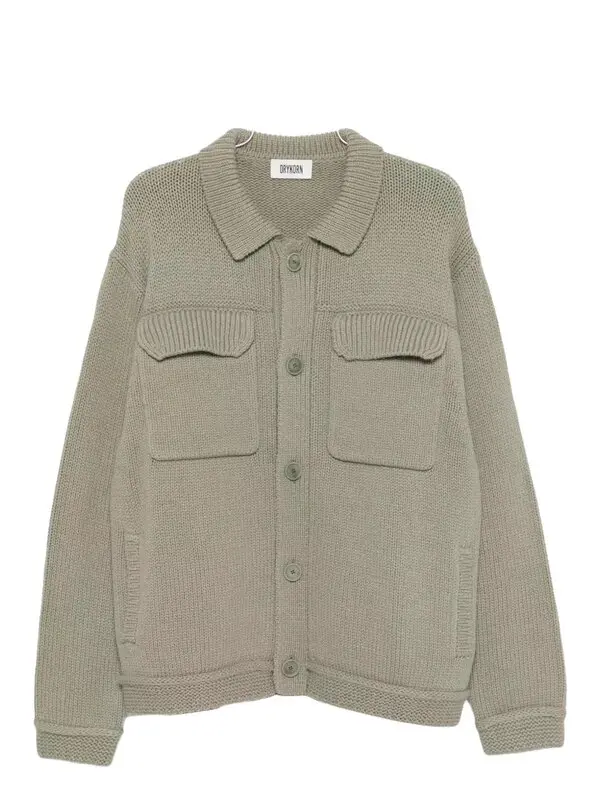 DRYKORN Buttoned Patch-pocket Cardigan - Green