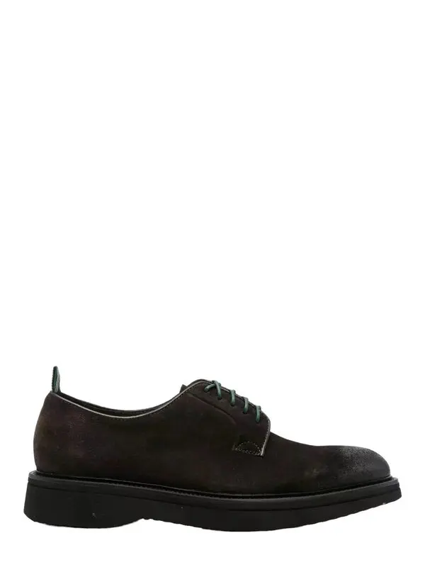 GREEN GEORGE Suede Derby Shoes - Brown