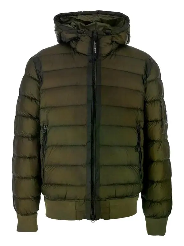 C.P. COMPANY Lenticular Detail Down Jacket - Green