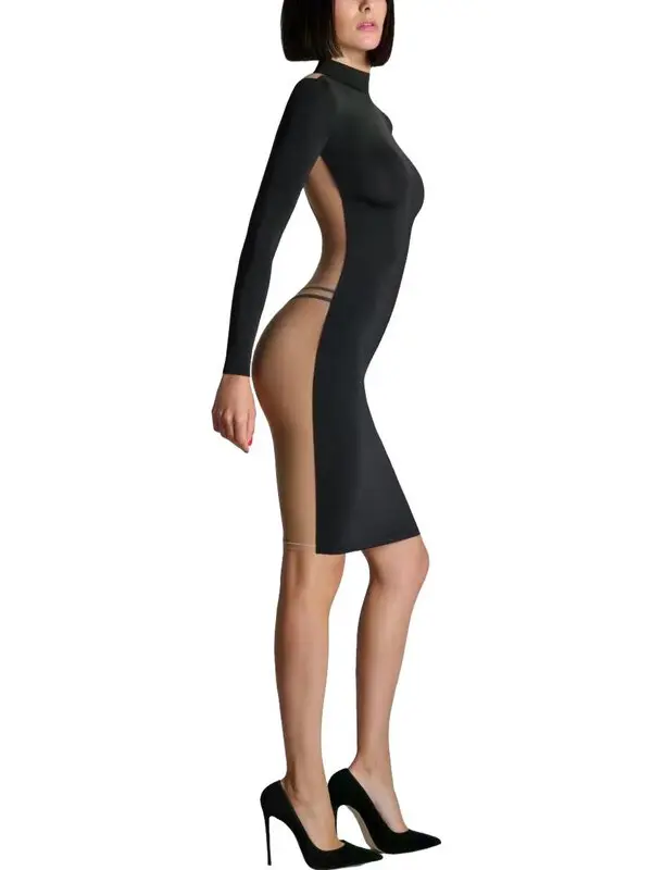 MAISON CLOSE Pure Tentation Long-sleeve Dress - Black