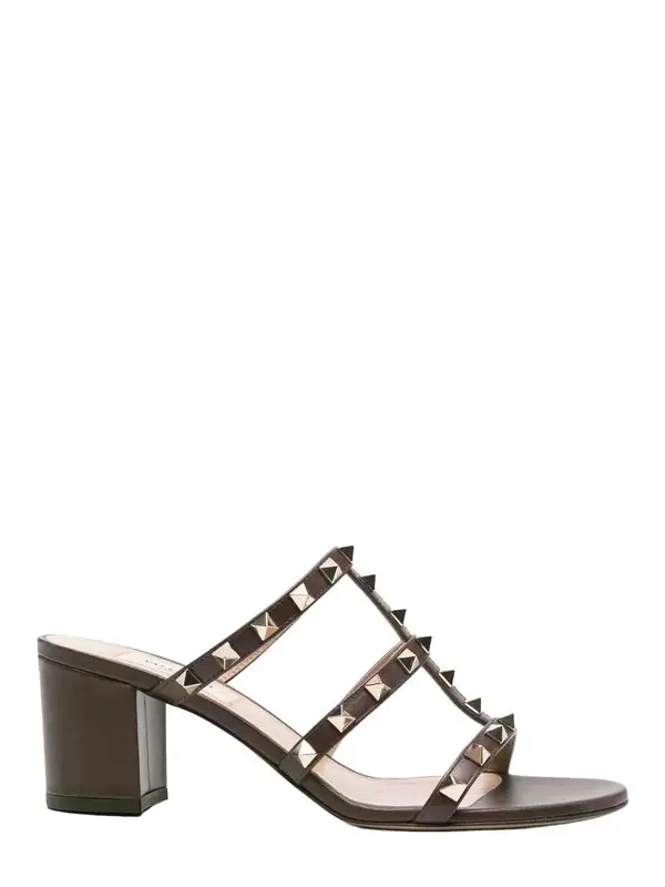 Valentino Garavani 60mm Rockstud-embellished Sandals - Brown