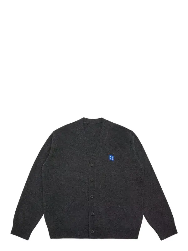 ADER ERROR Logo-patch Button Cardigan - Grey