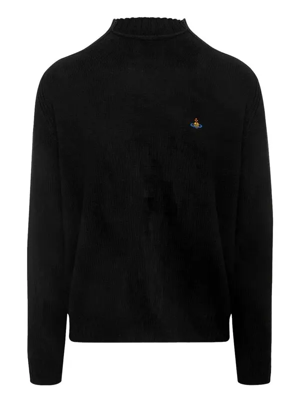VIVIENNE WESTWOOD Orb-embroidered Jumper - Black