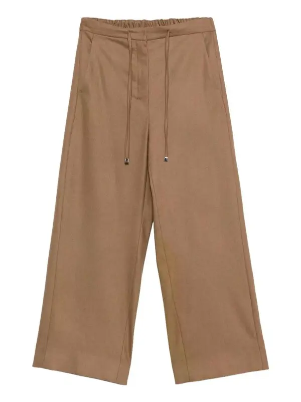 Max Mara Drawstring-waist Trousers - Brown