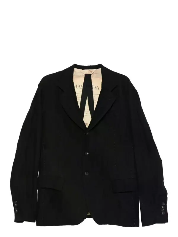 Masnada Single-breasted Blazer - Black