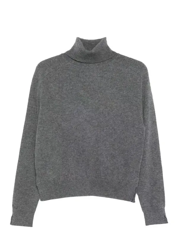 GOTHA Long-sleeve Turtleneck Sweater - Grey