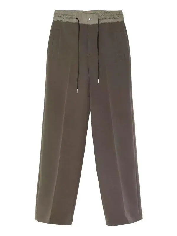 Sacai Drawstring-waist Trousers - Green