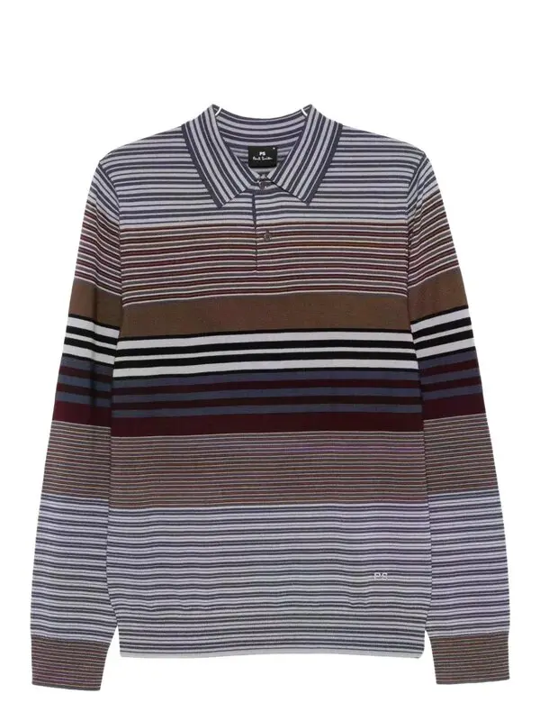 Paul Smith Striped Polo Shirt - Purple