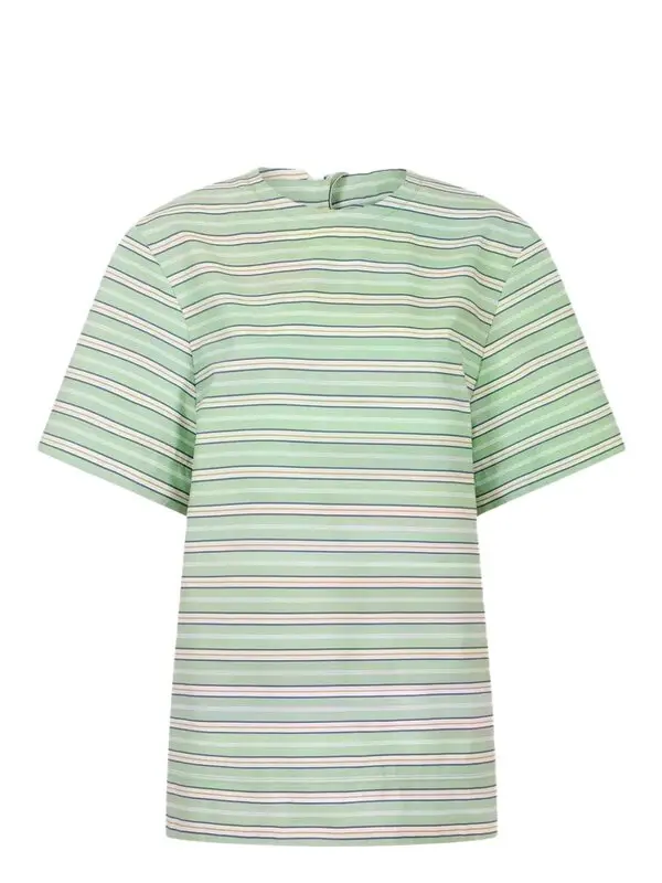 Rabanne Striped Blouse - Green