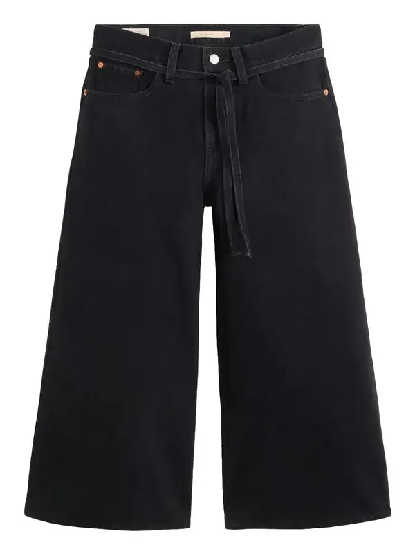 LEVI'S Tie-belt Cotton Jeans - Black