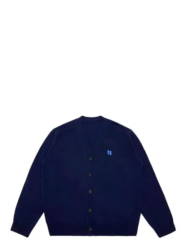 ADER ERROR Button-fastening Logo-detail Cardigan - Blue
