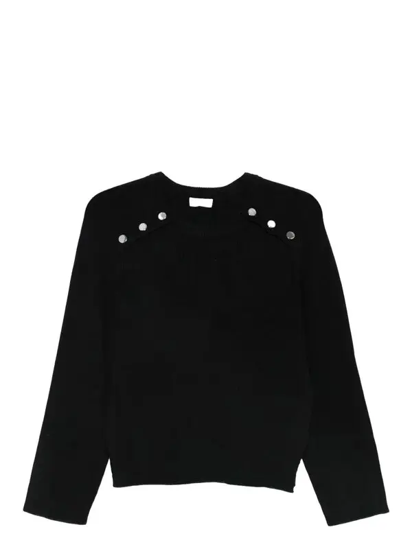 Liu Jo Button-detailed Sweater - Black