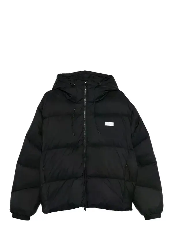 MSGM Hooded Puffer Jacket - Black