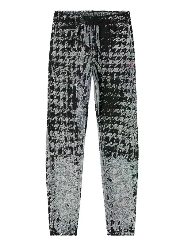 Diesel Devoré Houndstooth Trousers - Blue