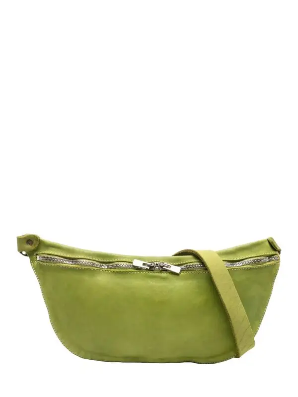 Guidi Zip-fastening Leather Shoulder Bag - Green