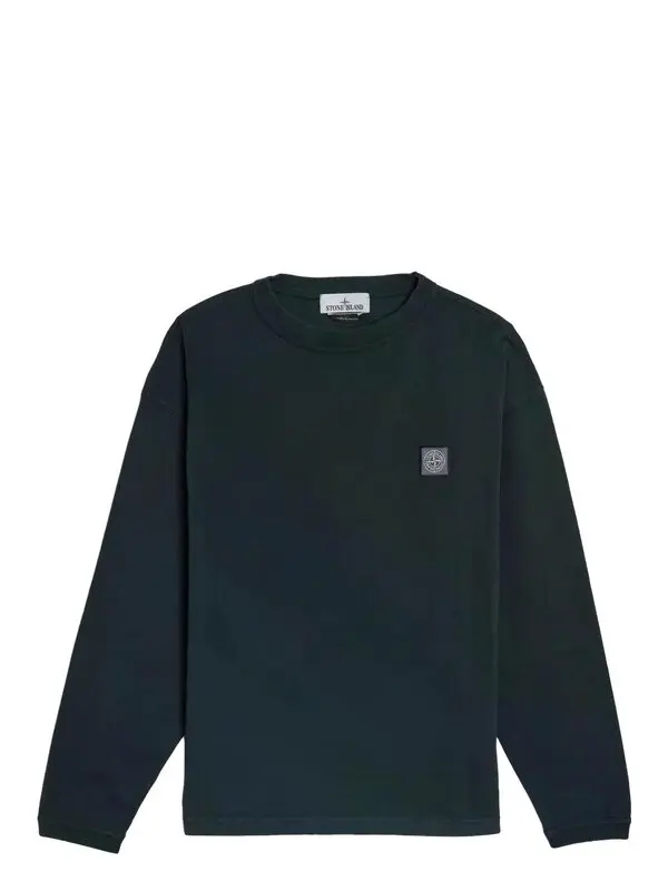 Stone Island Long-sleeve Logo-patch T-shirt - Blue