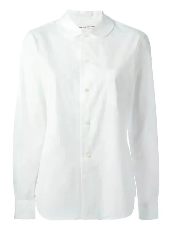 Comme Des Garçons Oversized Peter Pan Collar Shirt - White
