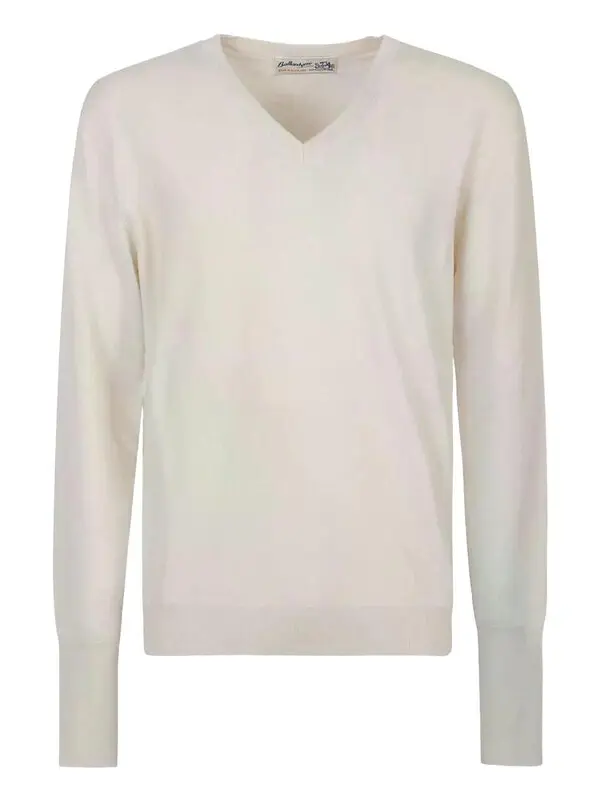 BALLANTYNE V-neck Cashmere Sweater - Neutrals