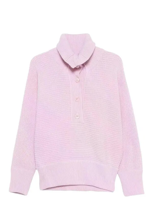 Magda Butrym High-neck Button-placket Jumper - Pink
