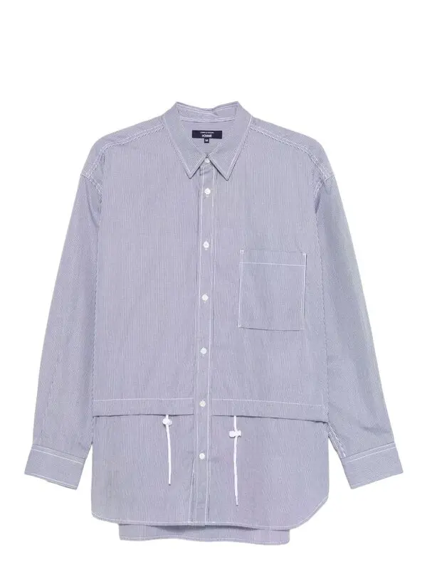 Comme Des Garçons Long-sleeve Cotton Shirt - Blue