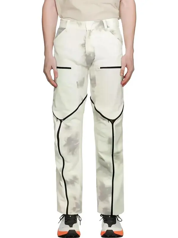 OLLY SHINDER Zip-detail Trousers - White